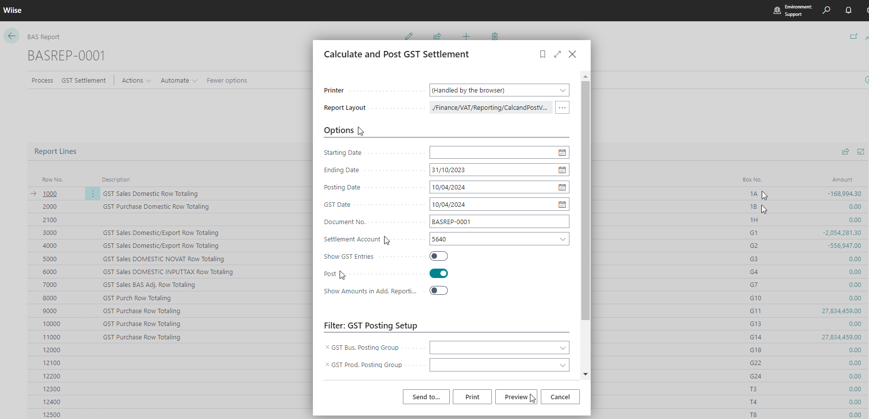 Post your GST Settlement